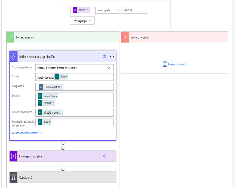 Flujos de aprobación en Power Automate